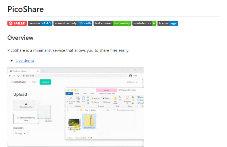 PicoShare - 一款极简、易于托管的文件分享服务 - Tyooe