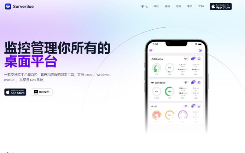 ServerBee - 轻量的服务器监控面板 - Tyooe