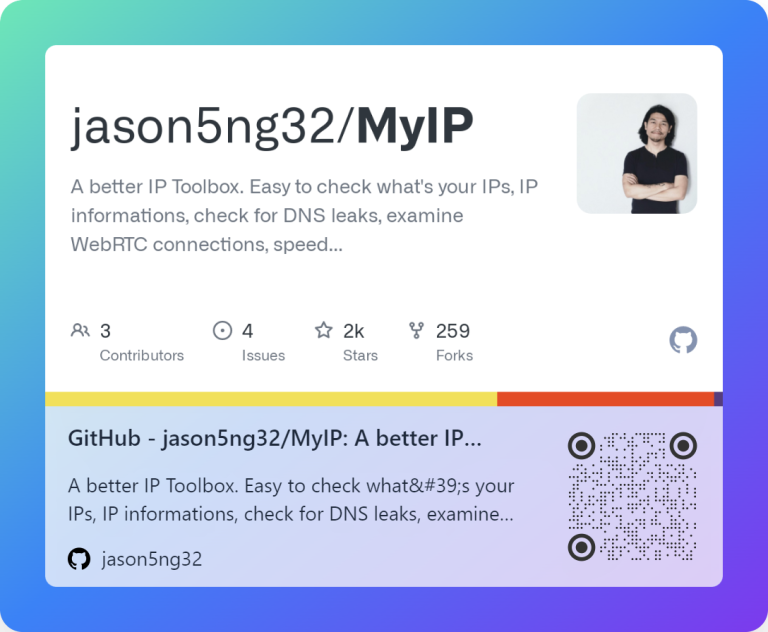 MyIP - 一个直观的 IP 查询工具箱 - Tyooe