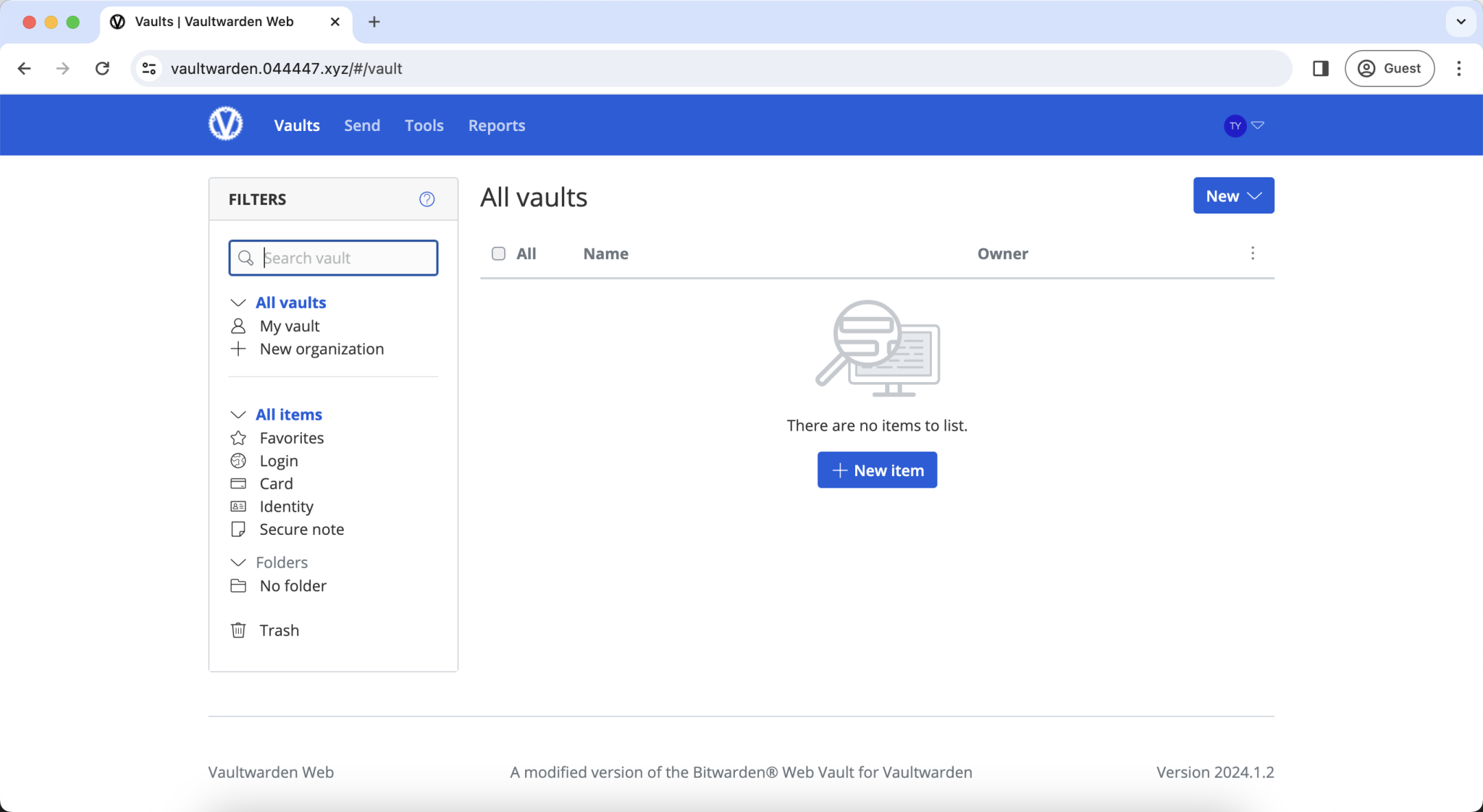 Docker 部署 Vaultwarden 密码管理器 - Tyooe