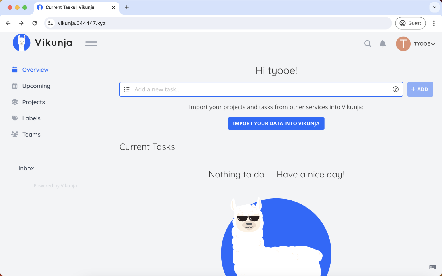 Docker 部署 Vikunja 任务管理器 - Tyooe
