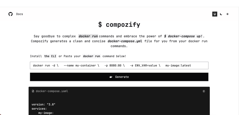 将 docker run 转换成 docker compose 的 3 个小工具 - Tyooe