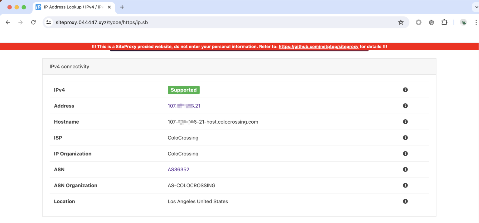 Docker 部署 Siteproxy 网页代理 - Tyooe