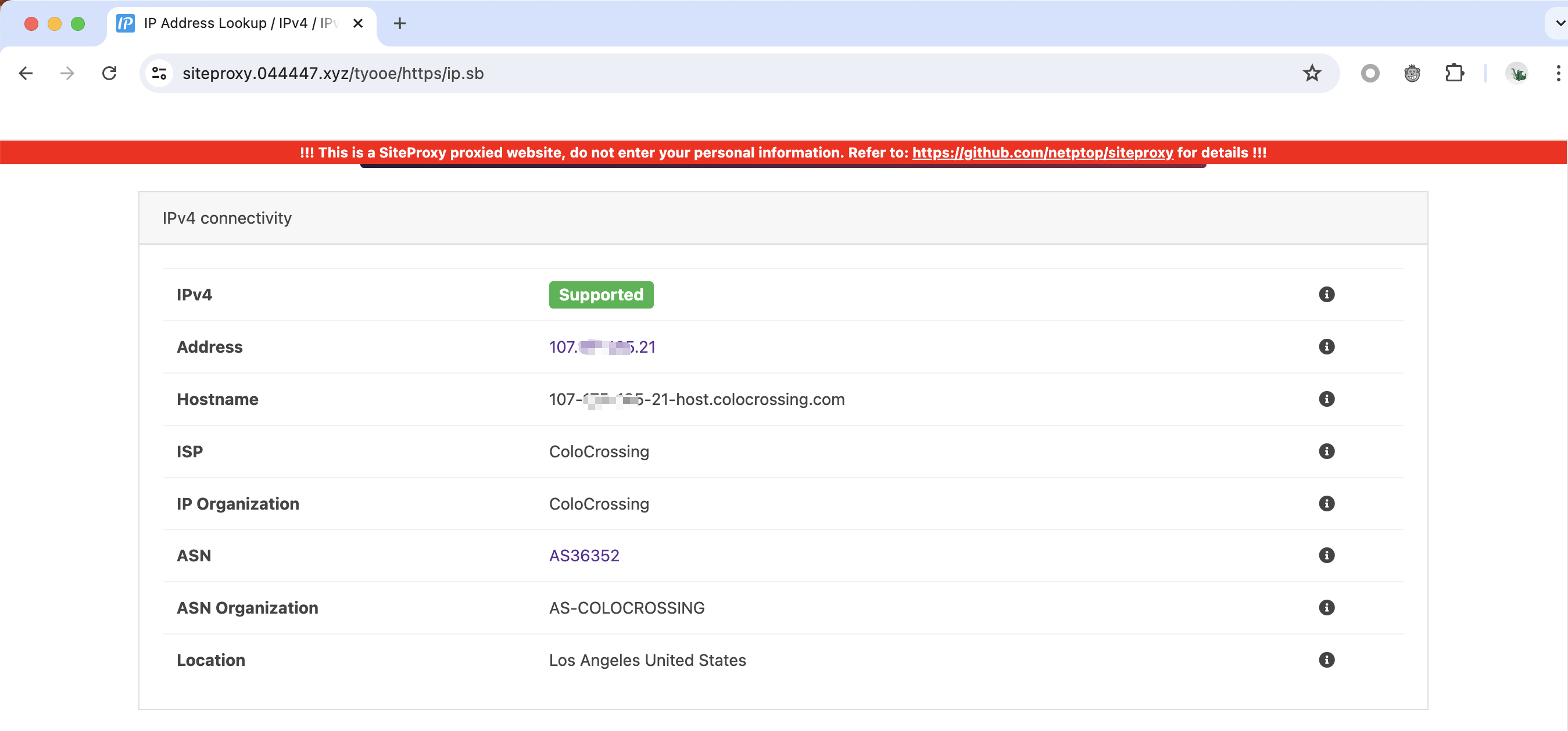 Docker 部署 Siteproxy 网页代理 - Tyooe