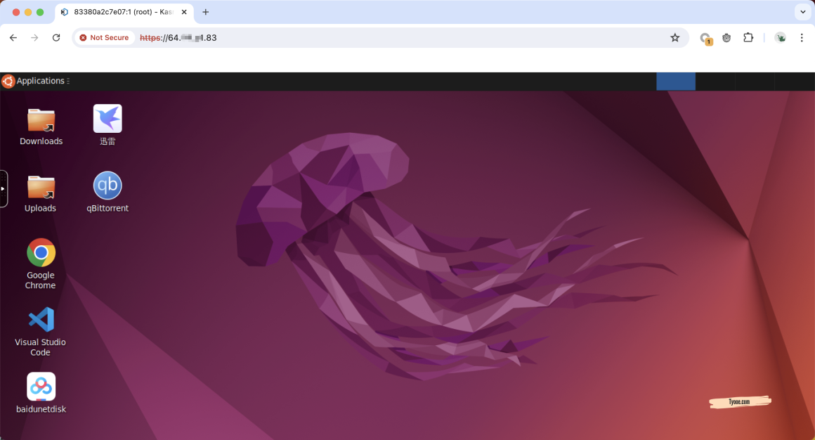 Docker 部署一个自带各种下载工具的 Ubuntu 桌面环境 - Tyooe